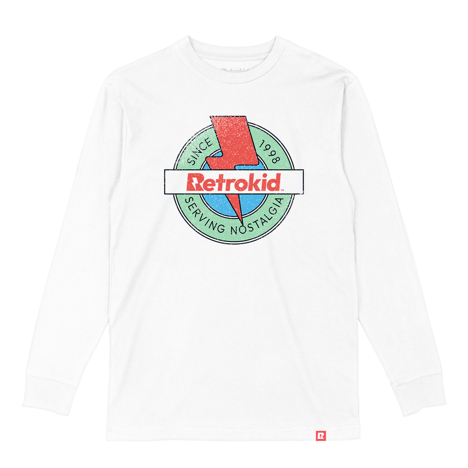 Retrokid Originals '90s Long Sleeve - White – Retrokid.ca