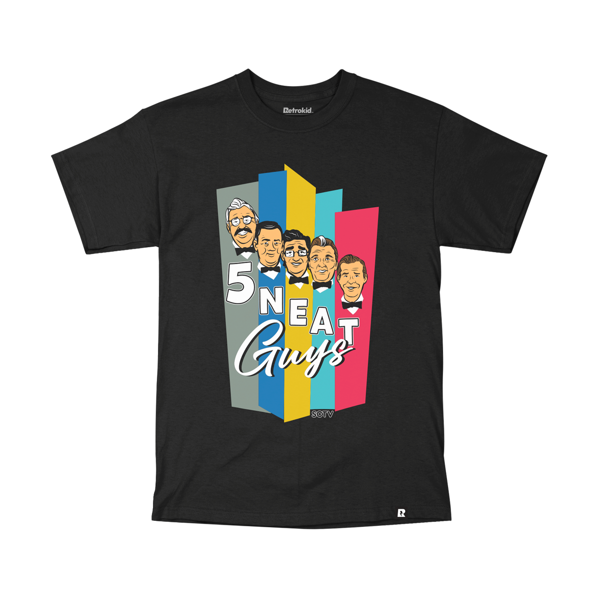 SCTV 5 Neat Guys T-Shirt - Black – Retrokid.ca